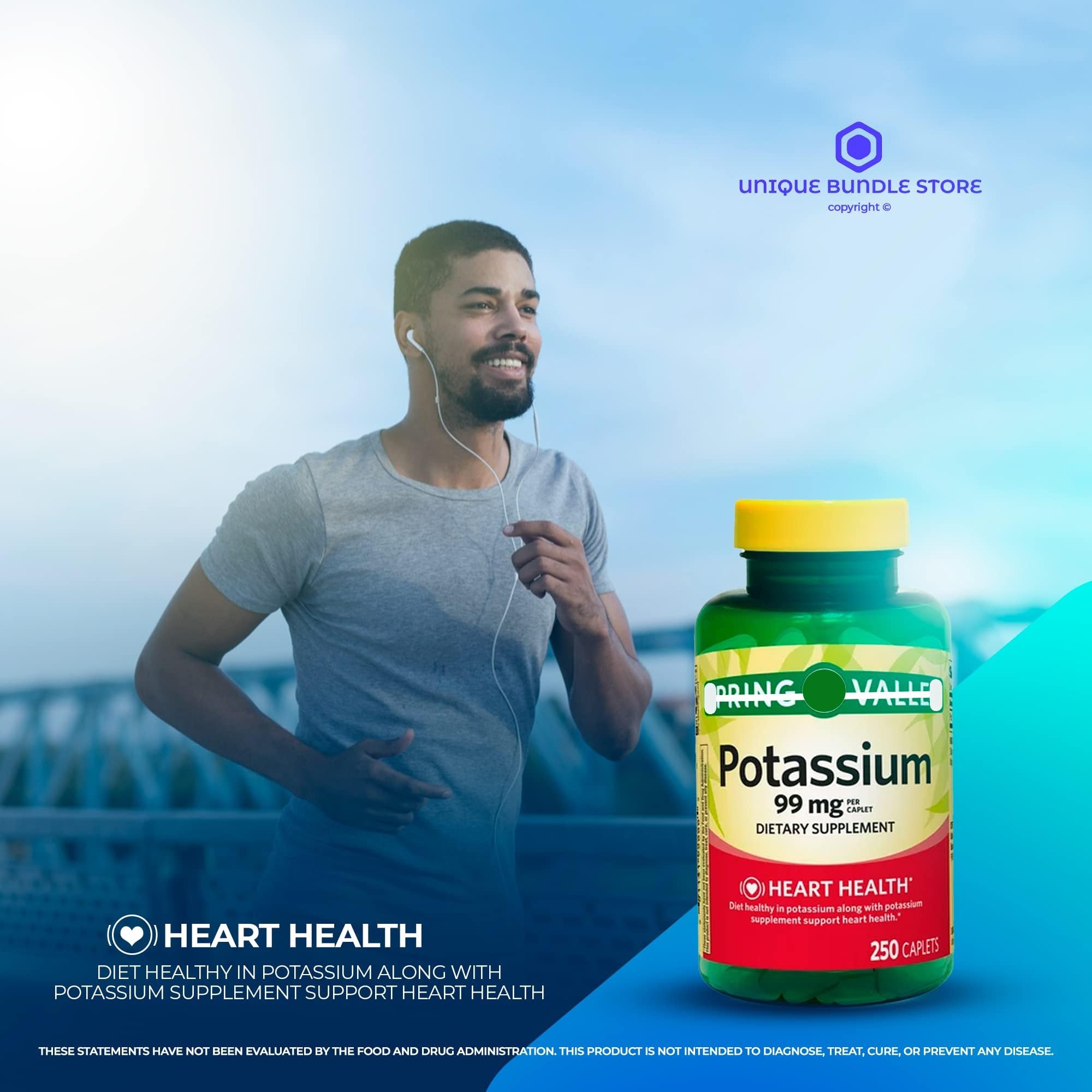 potassium caplets with 7-day organizer