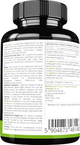 potassium capsules for active lifestyle