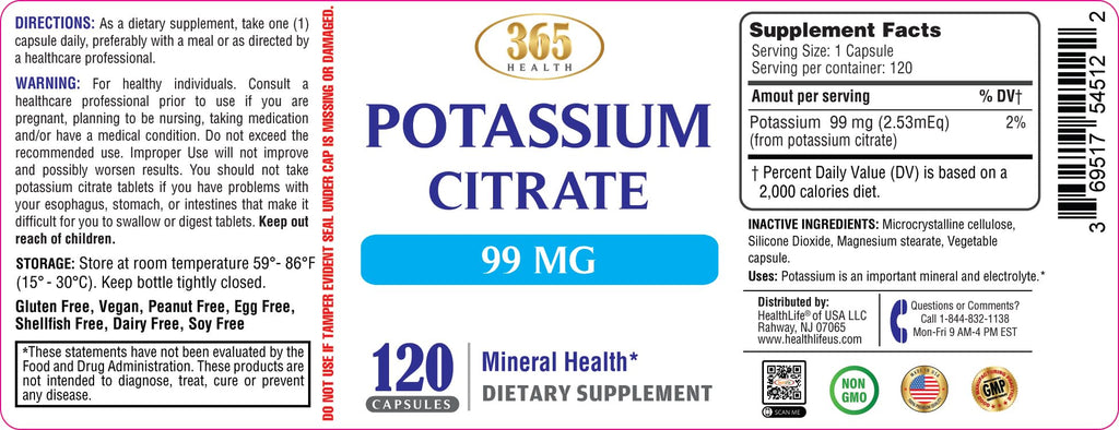 potassium capsules for daily wellness