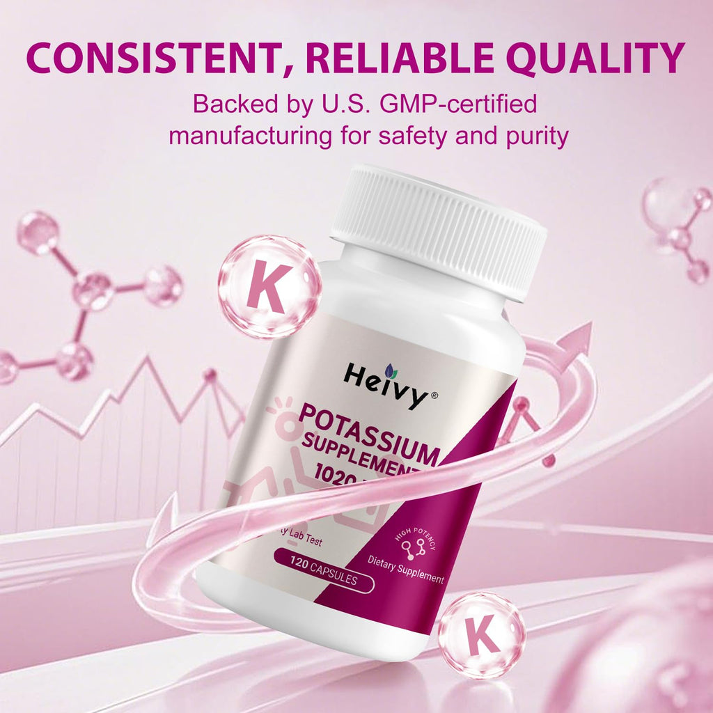 Potassium capsules for daily wellness