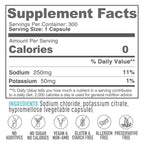 Potassium capsules for muscle function