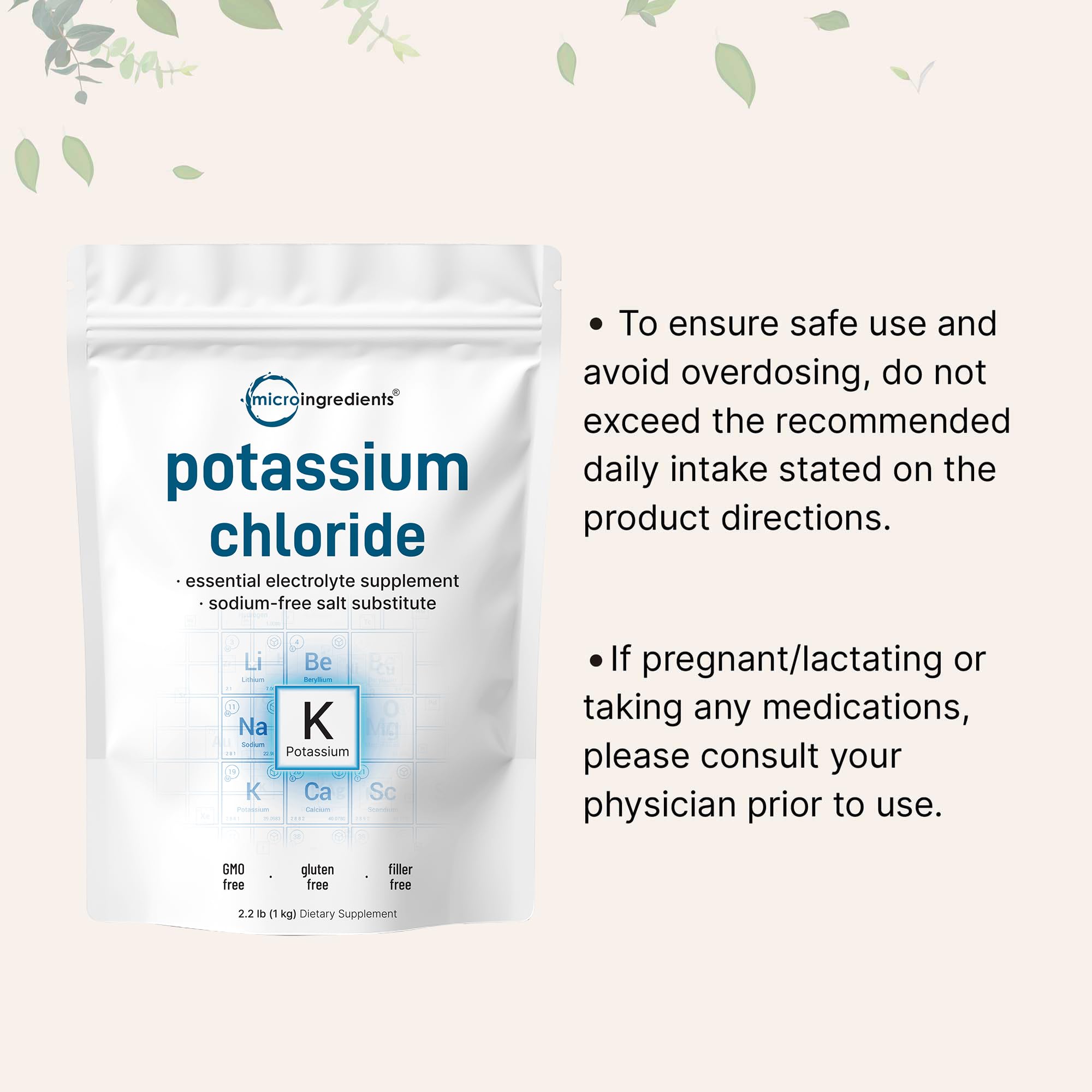 potassium chloride for daily nutrition