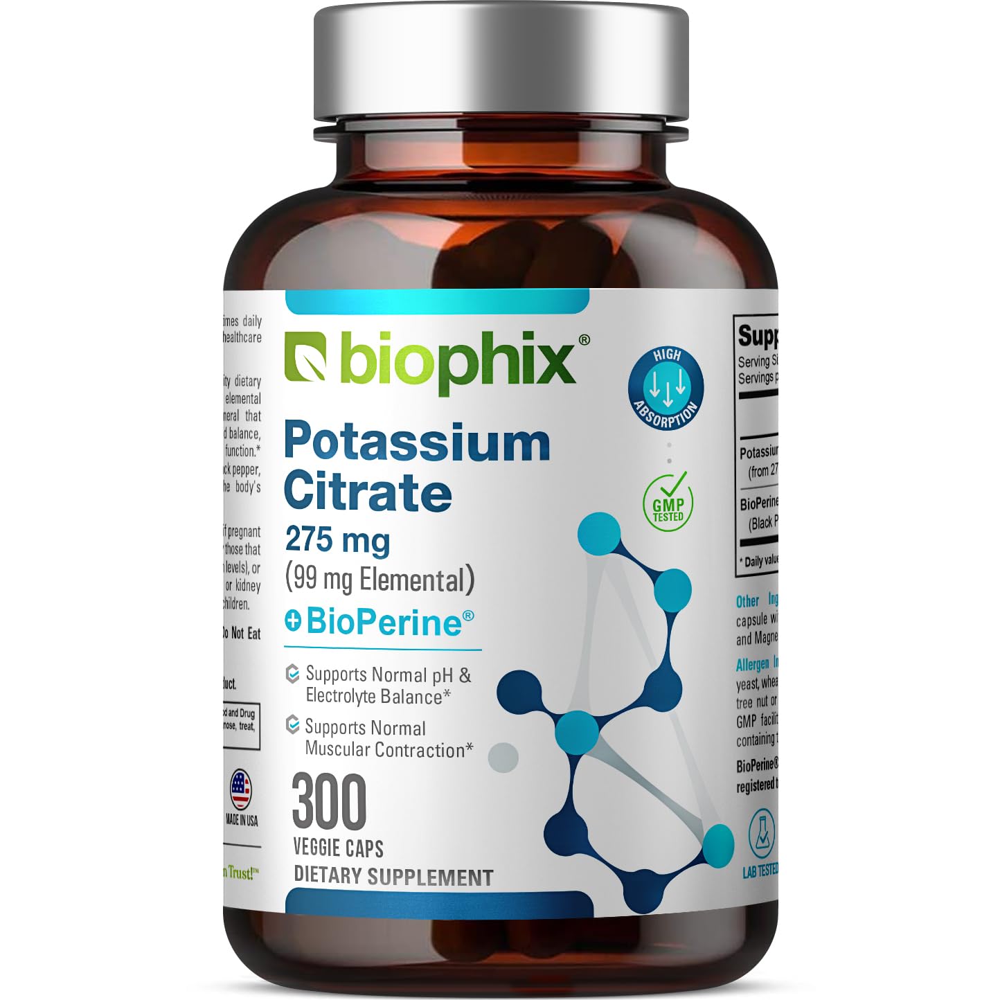 potassium citrate capsules for electrolyte balance