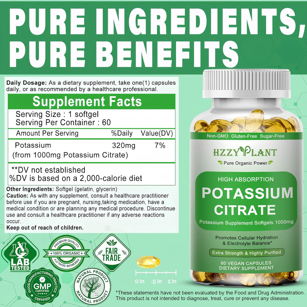 potassium citrate for daily nutrition