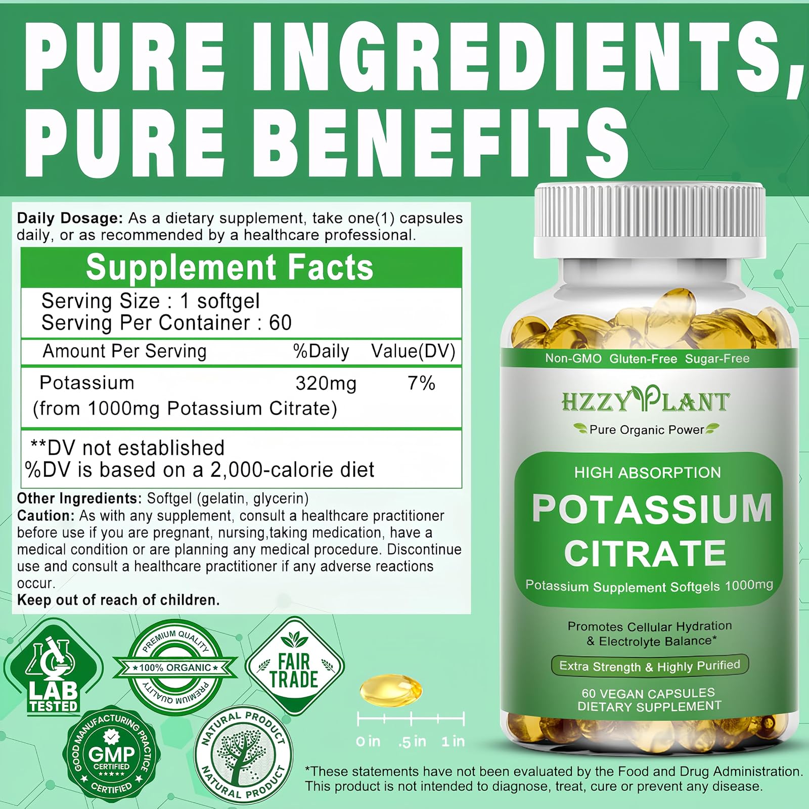 potassium citrate for daily nutrition