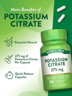 Potassium citrate for healthy hydration