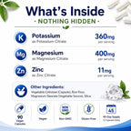 Potassium citrate for hydration support