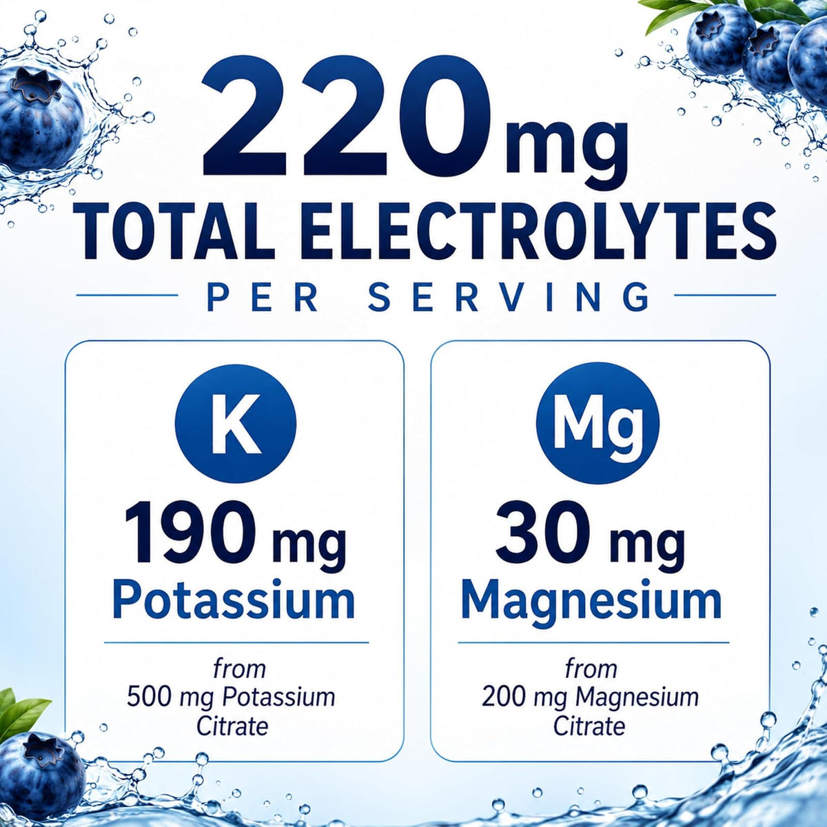 Potassium citrate for hydration