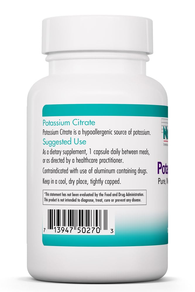 Potassium citrate for muscle function