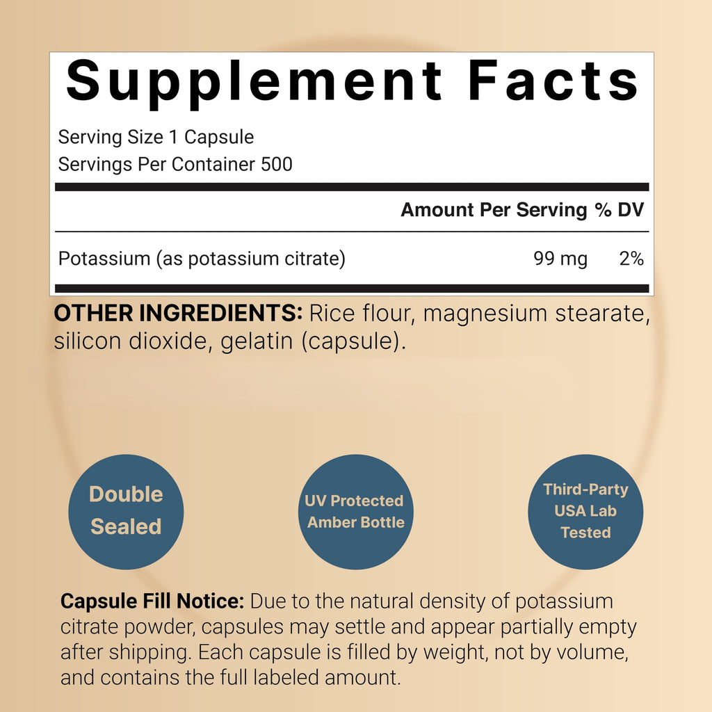 potassium citrate for muscle function
