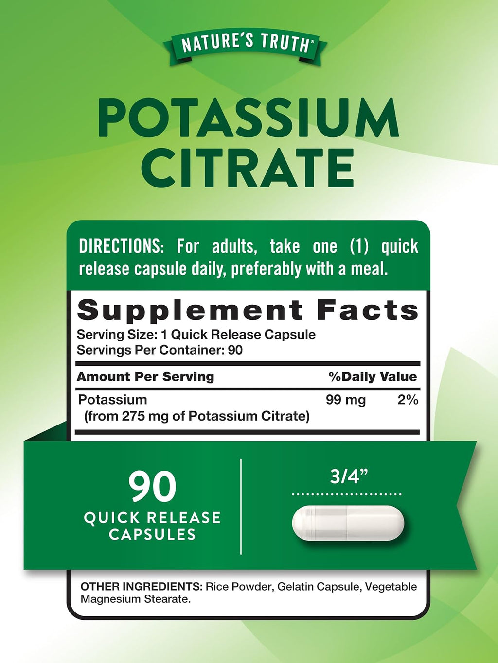 Potassium citrate for muscle support