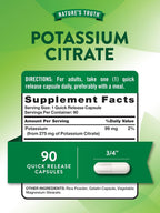Potassium citrate for muscle support