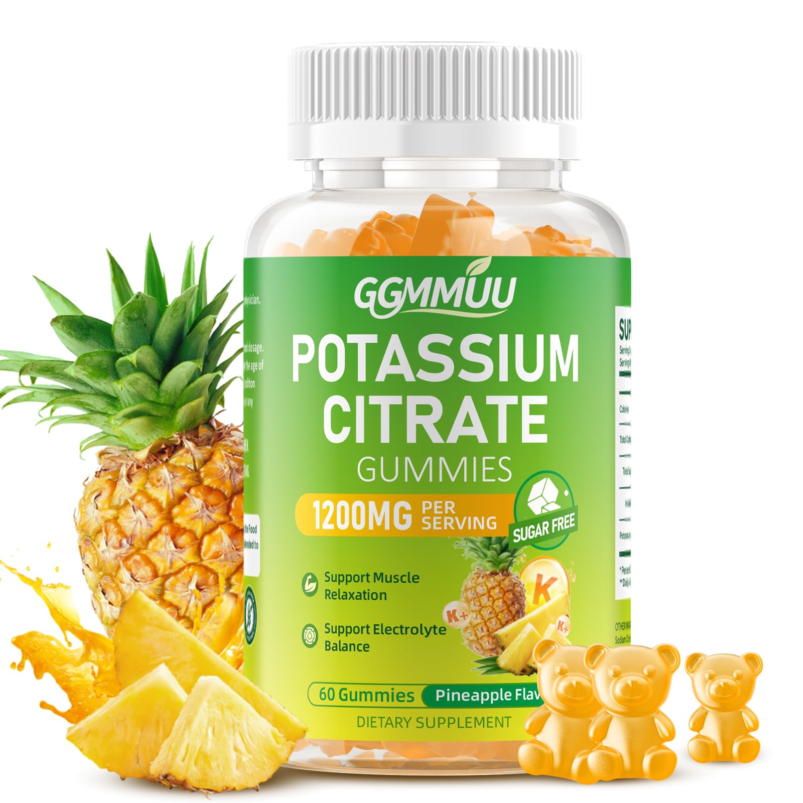 Potassium citrate gummy supplements
