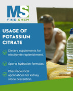 Potassium citrate powder for kidney support