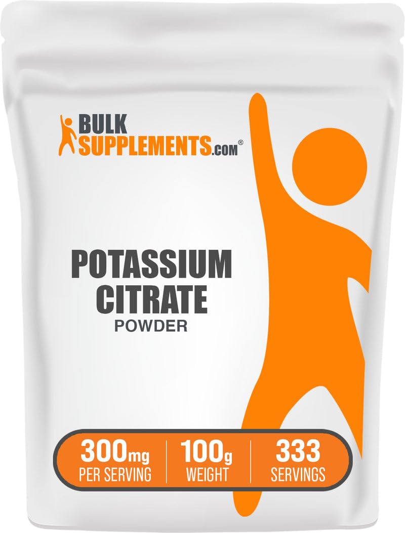 Potassium citrate powder for supplements