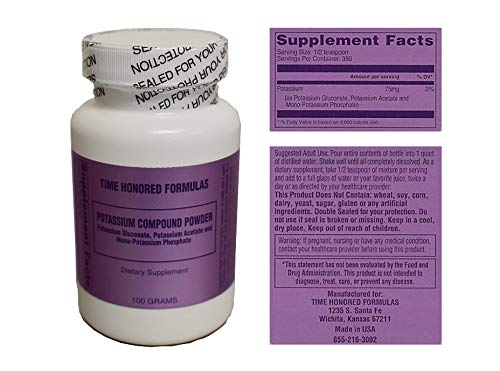 potassium compound salts crystalized powder