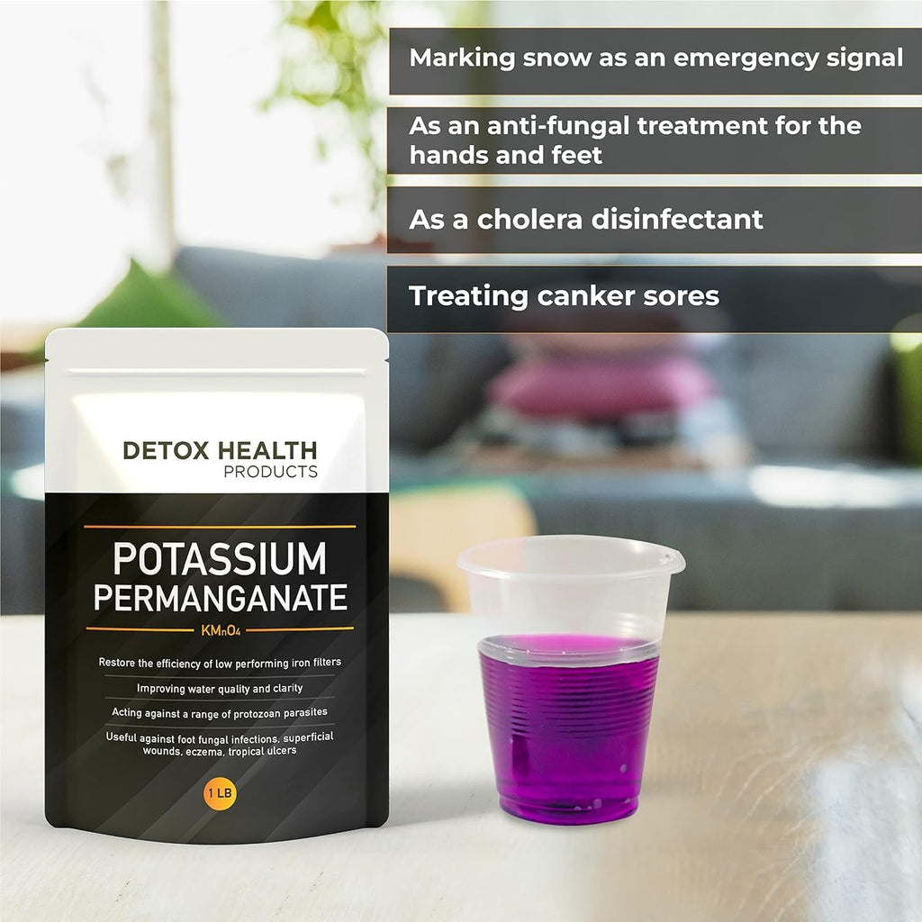 Potassium crystals for natural detox