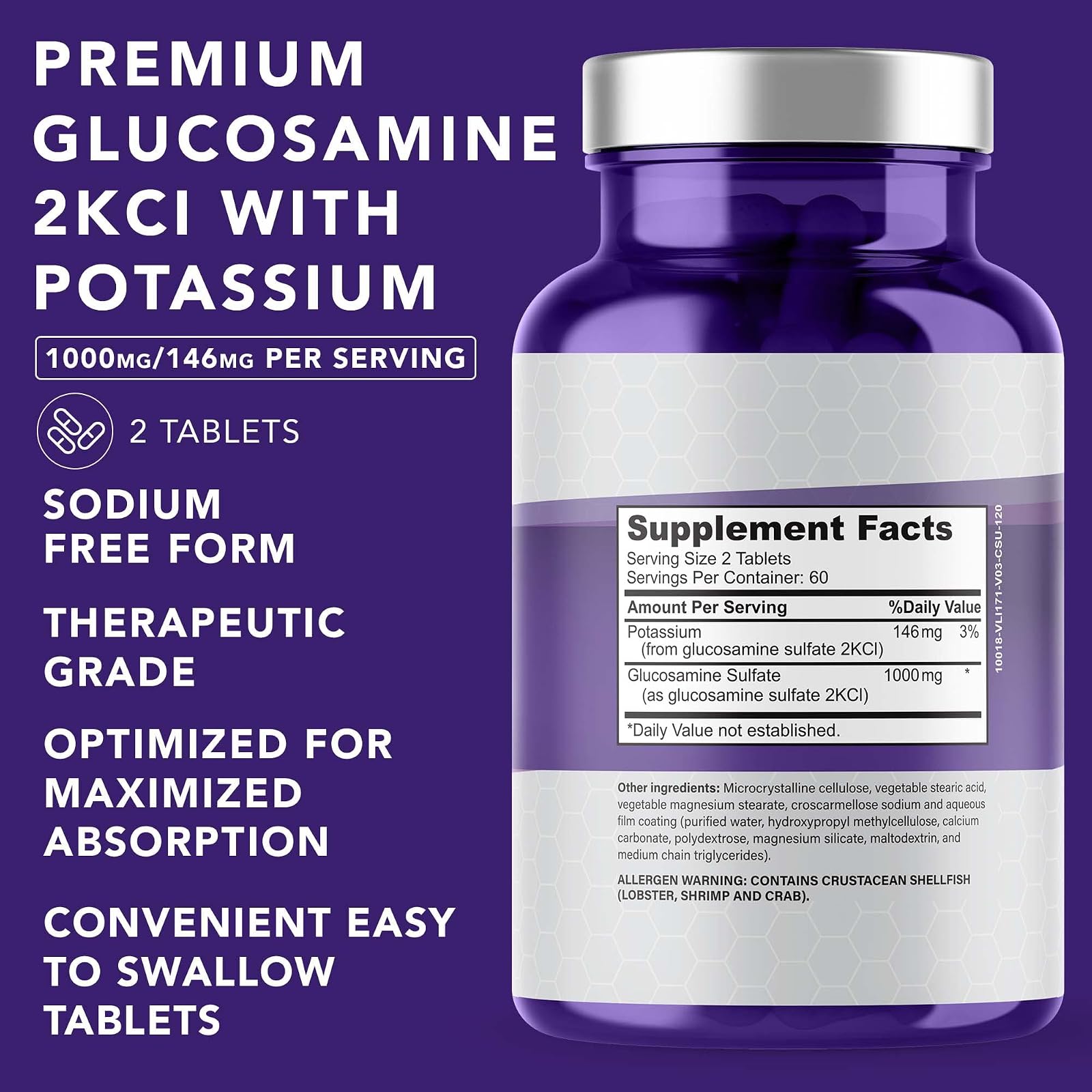 potassium enriched glucosamine tablets