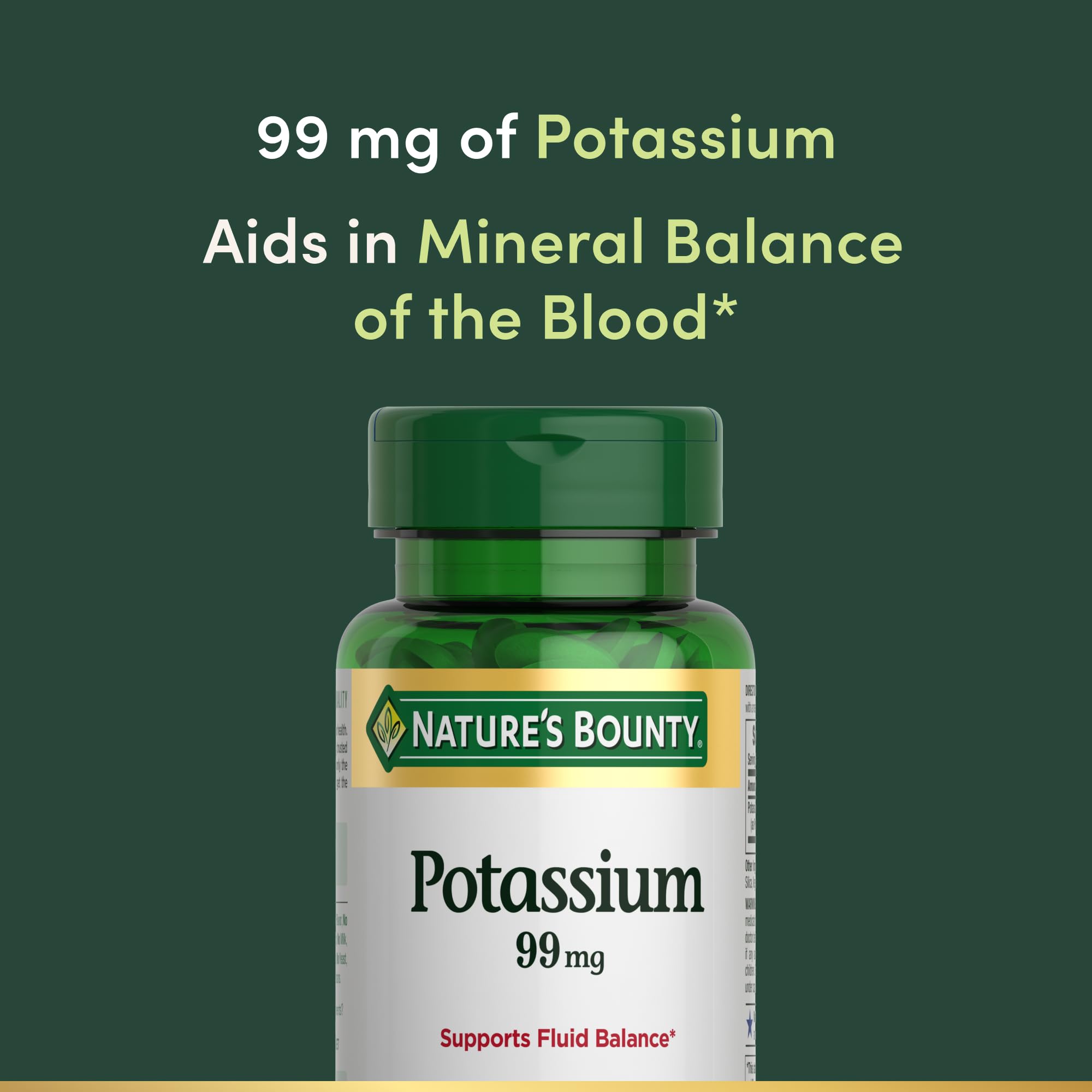 potassium for healthy muscle activity