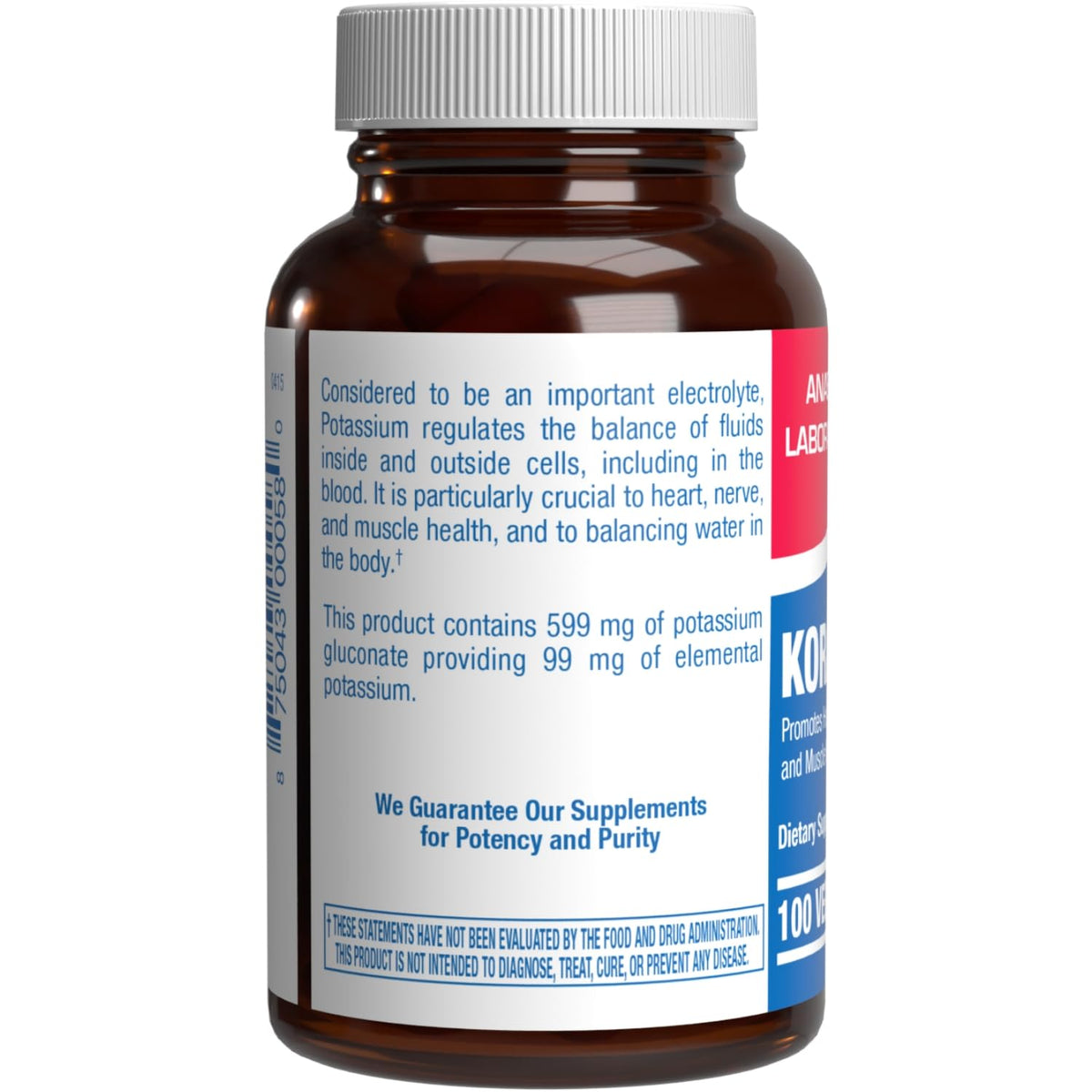 Potassium gluconate for energy support