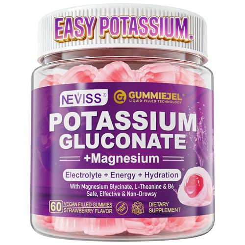 Potassium gluconate gummies for energy