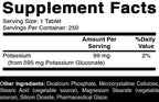 Potassium gluconate supplement for energy support