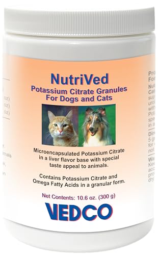 Potassium granules for healthy dogs