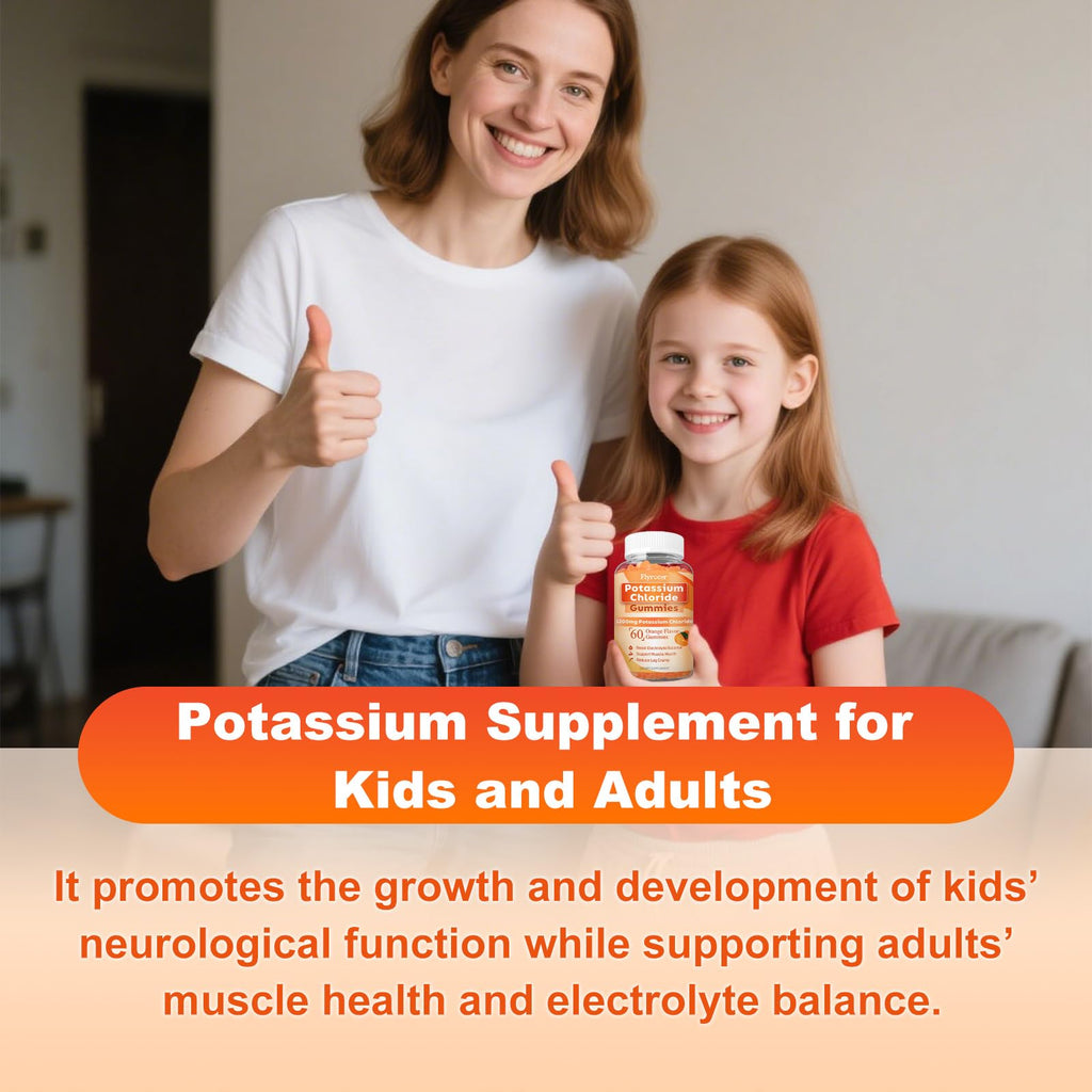 Potassium gummies for hydration support