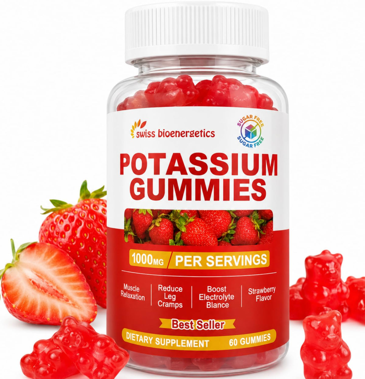 Potassium gummies for muscle health