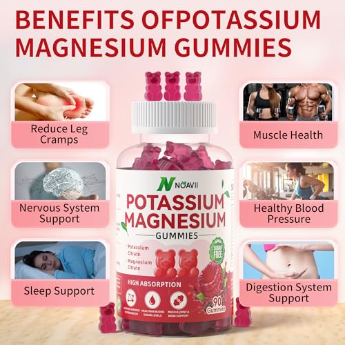 Potassium gummies to boost energy levels