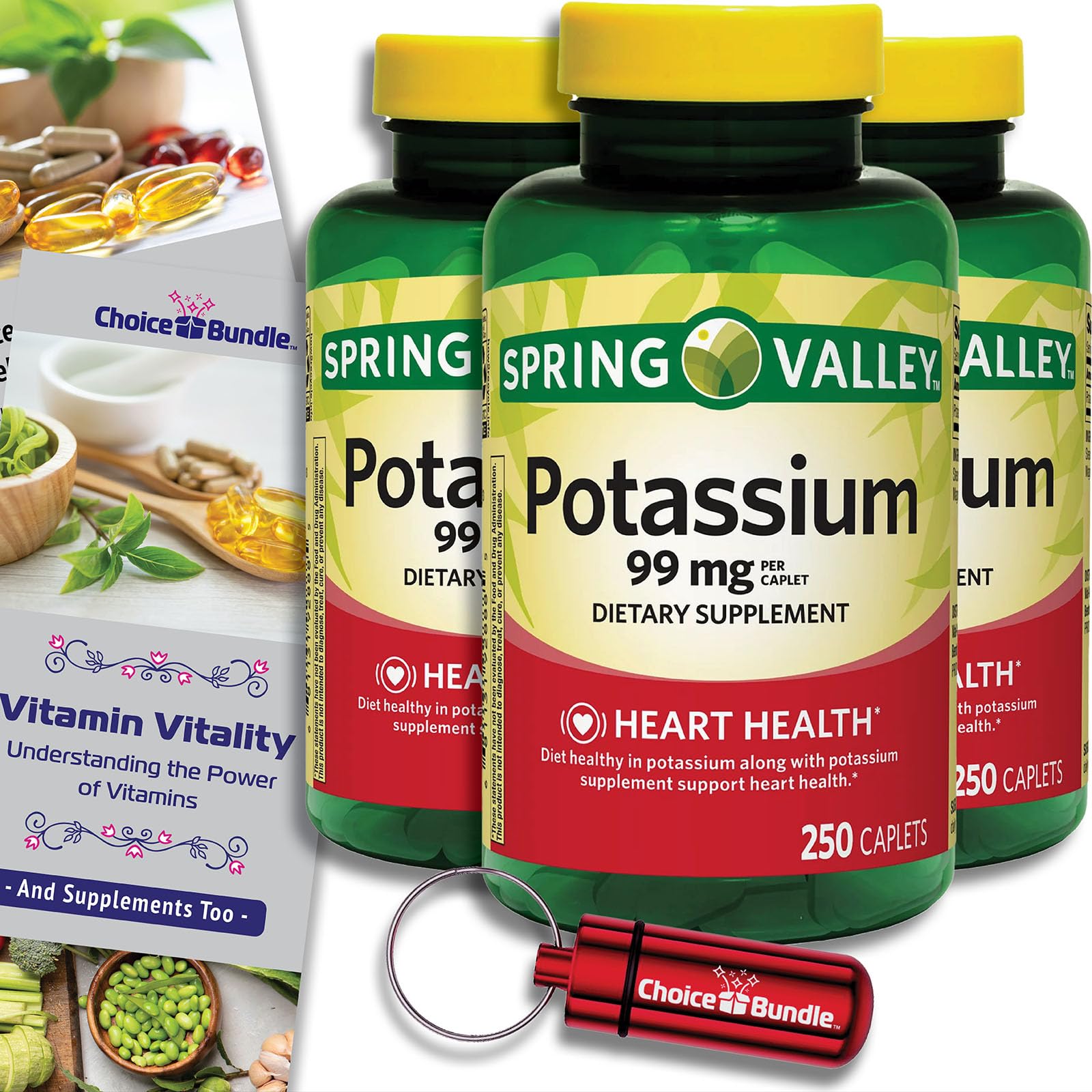potassium heart health supplement caplets