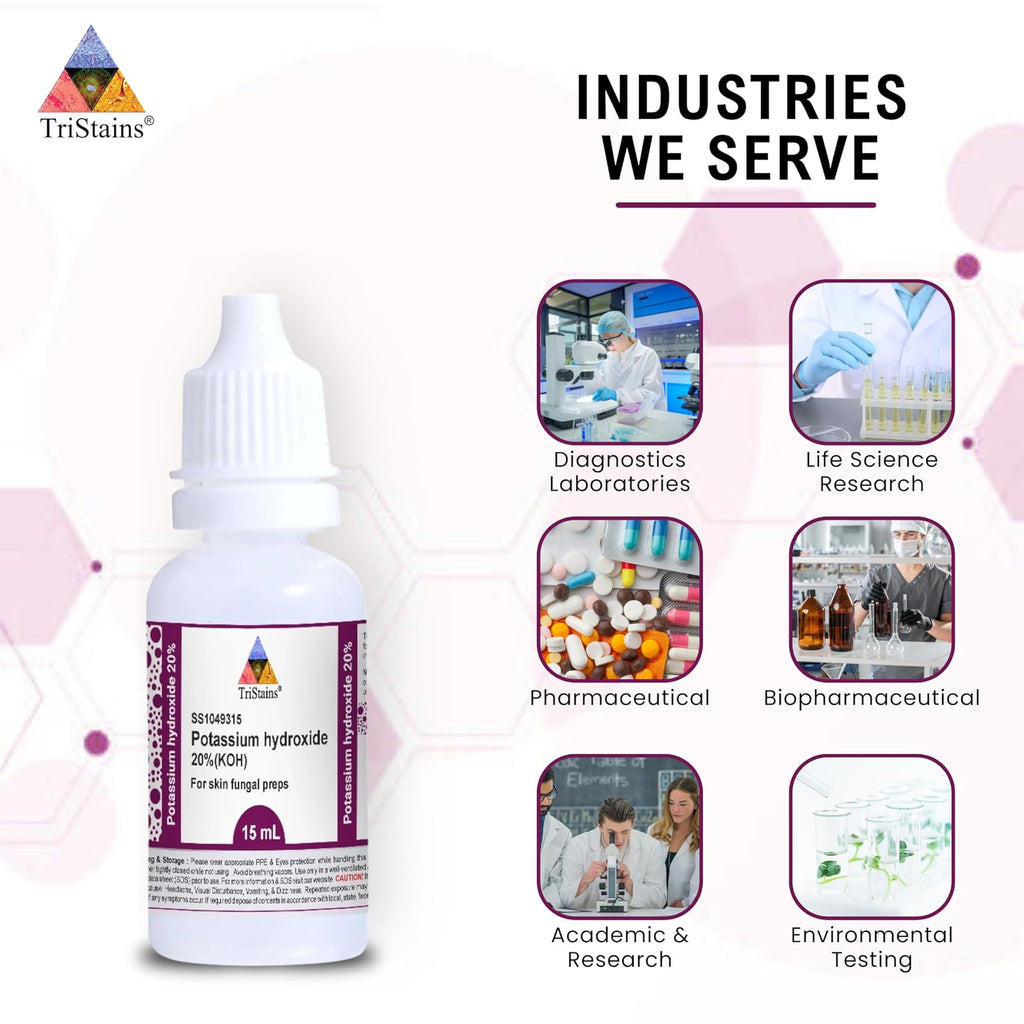 Potassium hydroxide for pH adjustment
