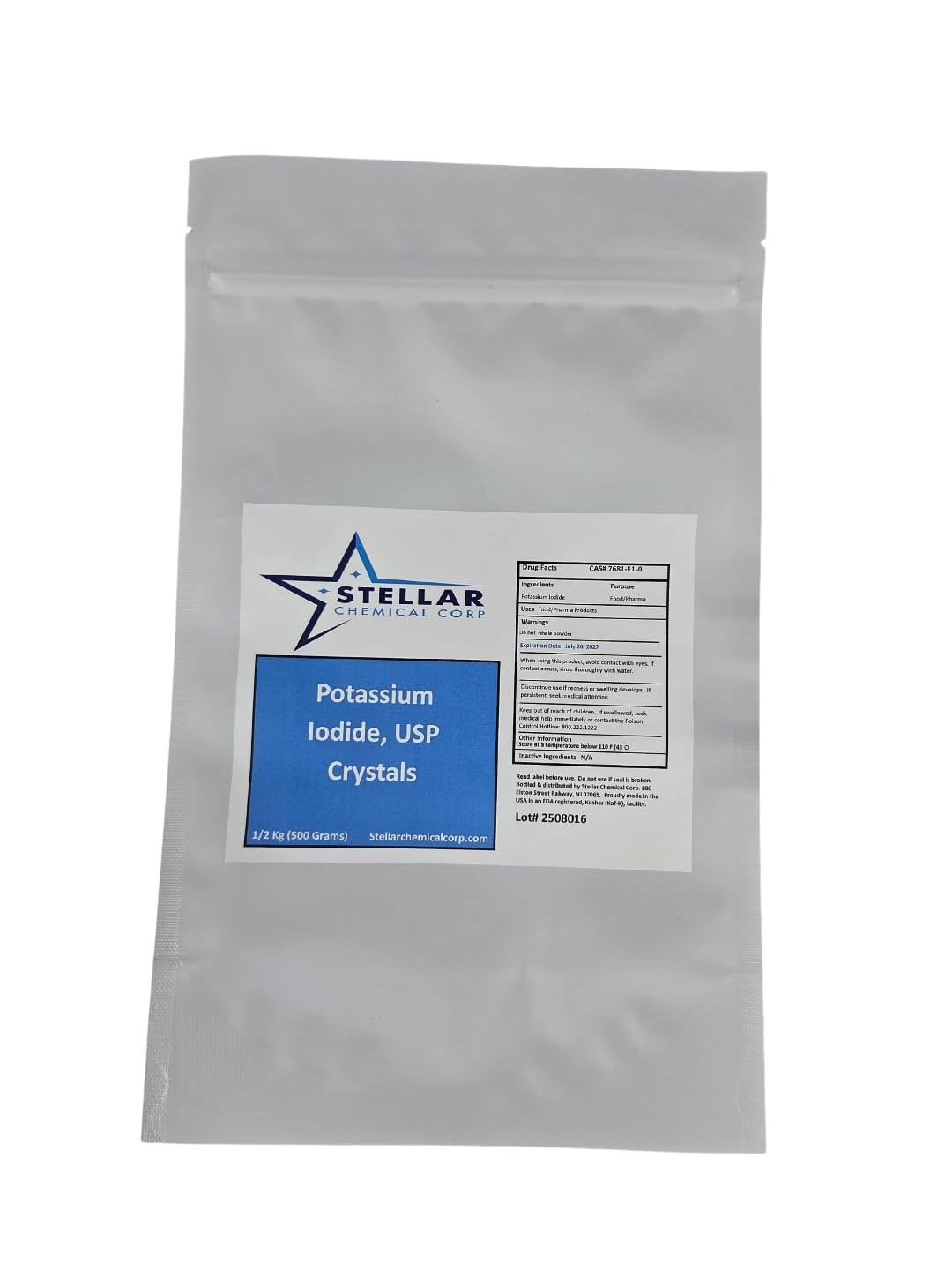 potassium iodide crystals for supplements