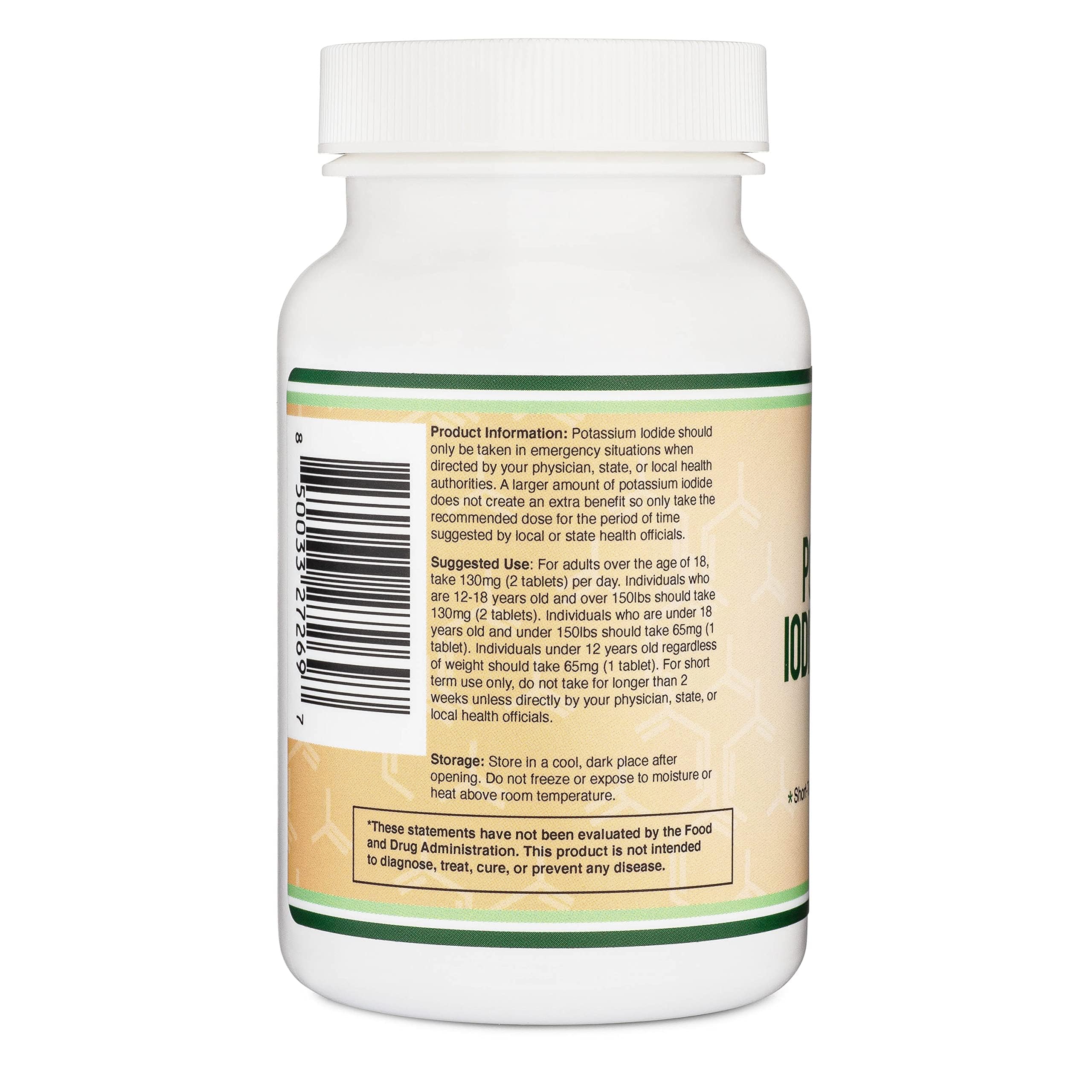 potassium iodide for age-based dosing