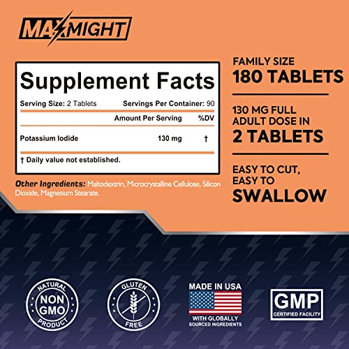Potassium iodide for thyroid support