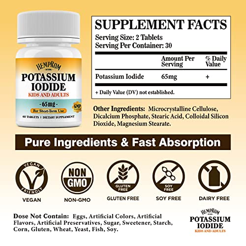 Potassium iodide for thyroid support
