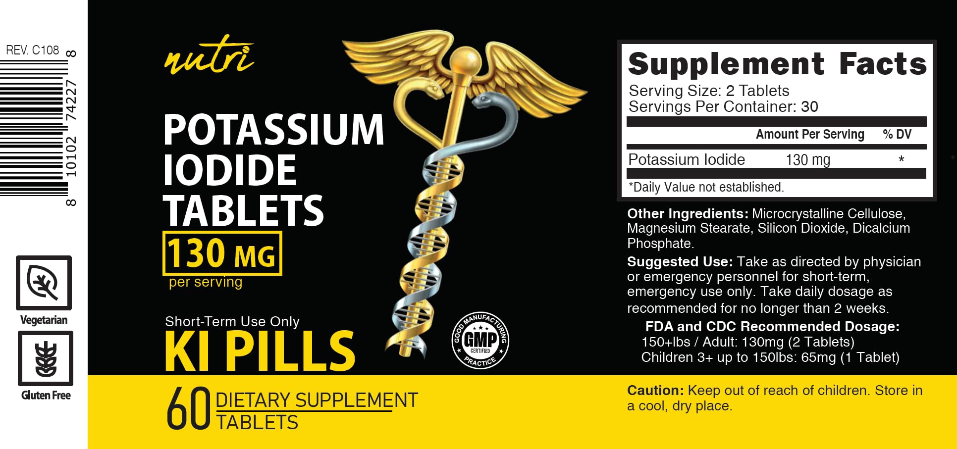 potassium iodide for thyroid support