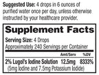 Potassium iodide liquid for health