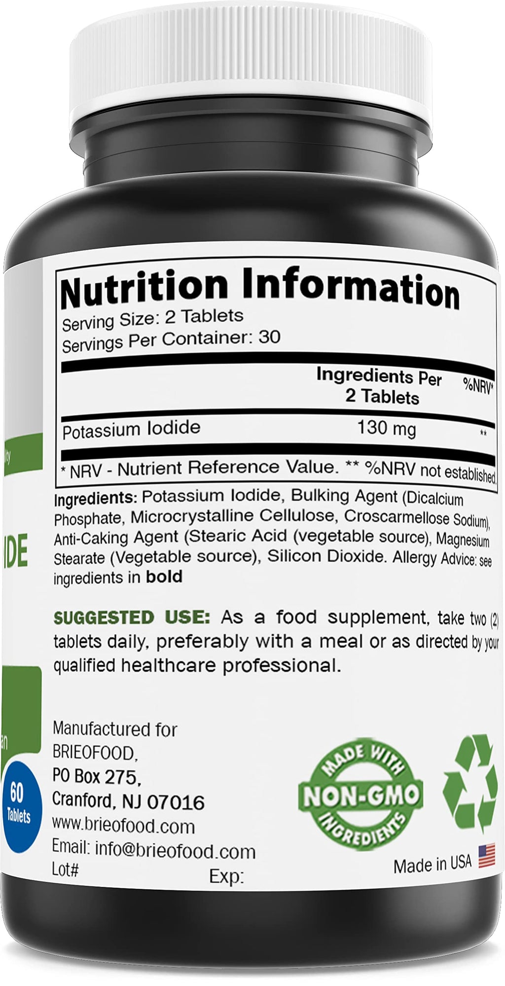 potassium iodide tablets for daily nutrition