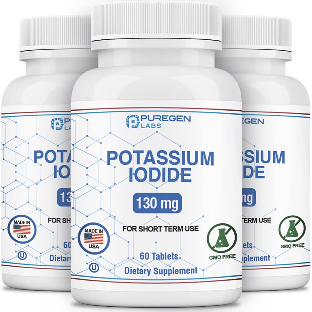 Potassium iodide tablets for thyroid health
