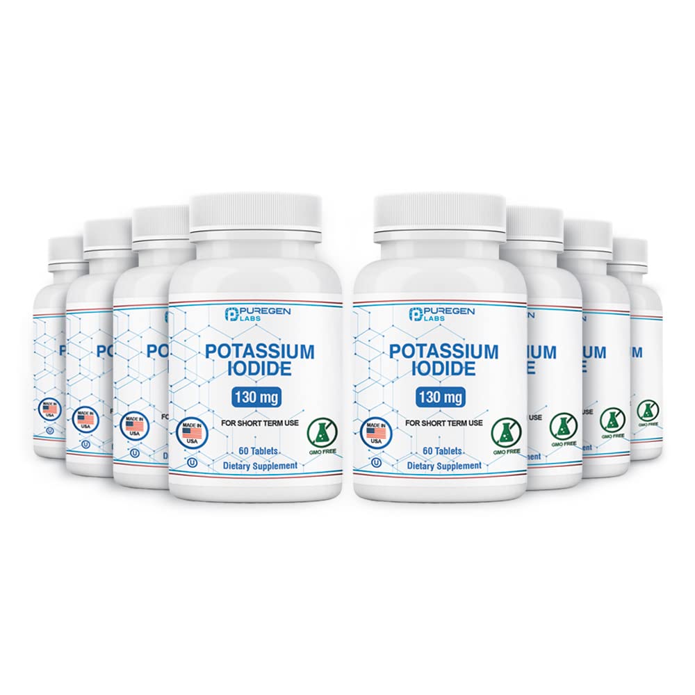 Potassium iodide tablets for thyroid support