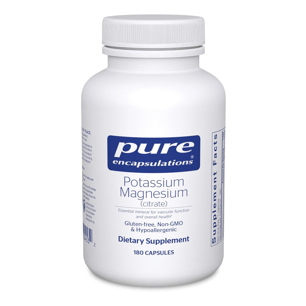Potassium magnesium citrate capsules for wellness