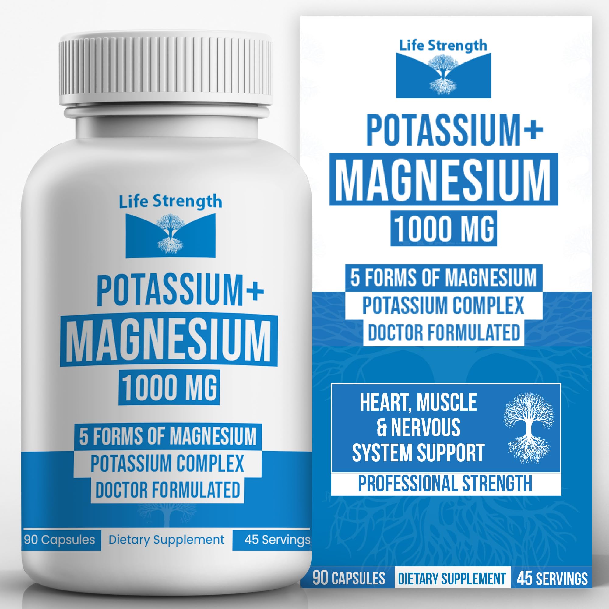 Potassium magnesium complex for muscle support