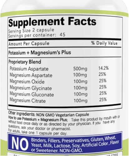 Potassium magnesium for heart health