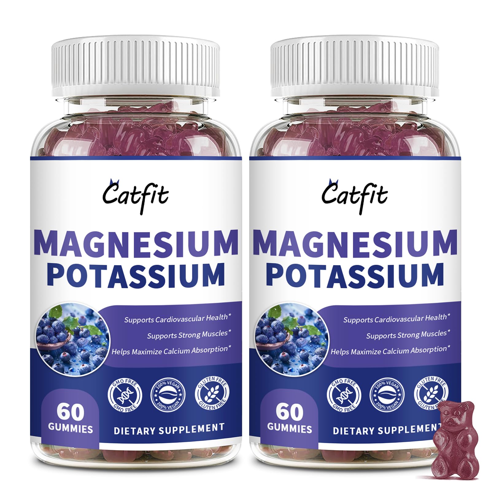 Potassium magnesium gummies for cramps