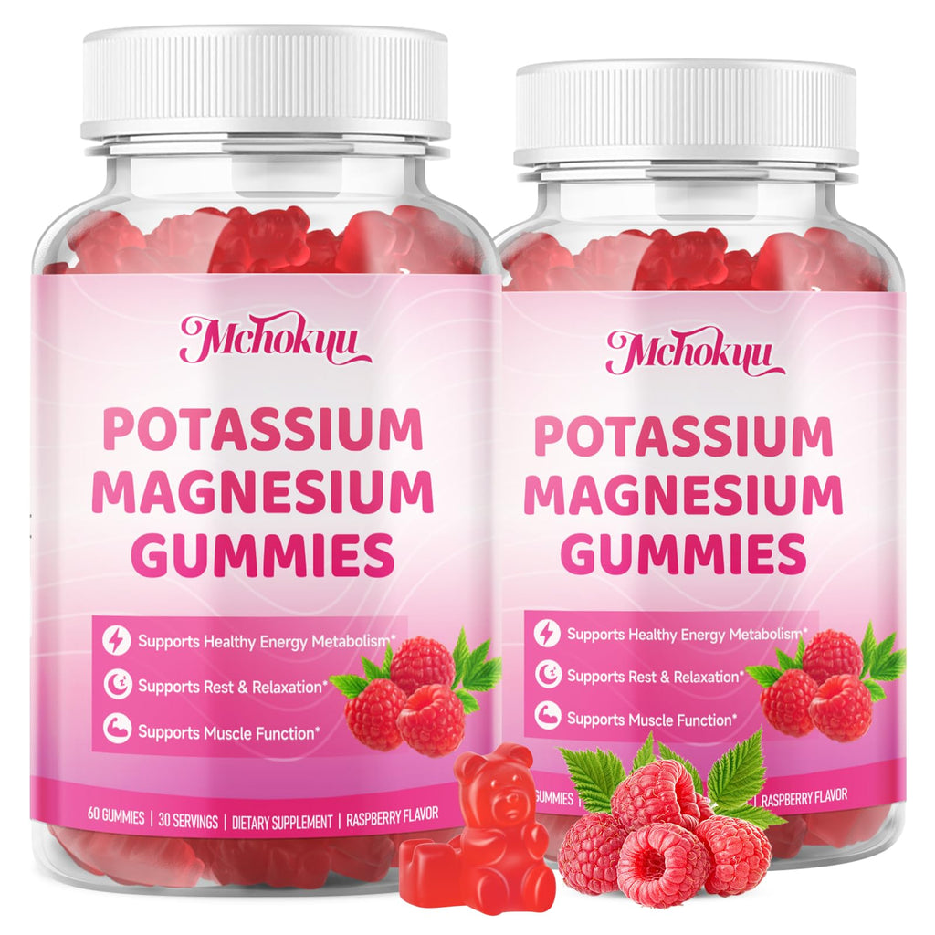 Potassium magnesium gummies for energy