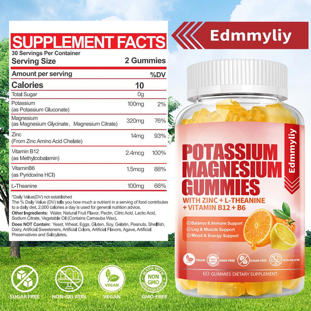 potassium magnesium gummies for muscle health