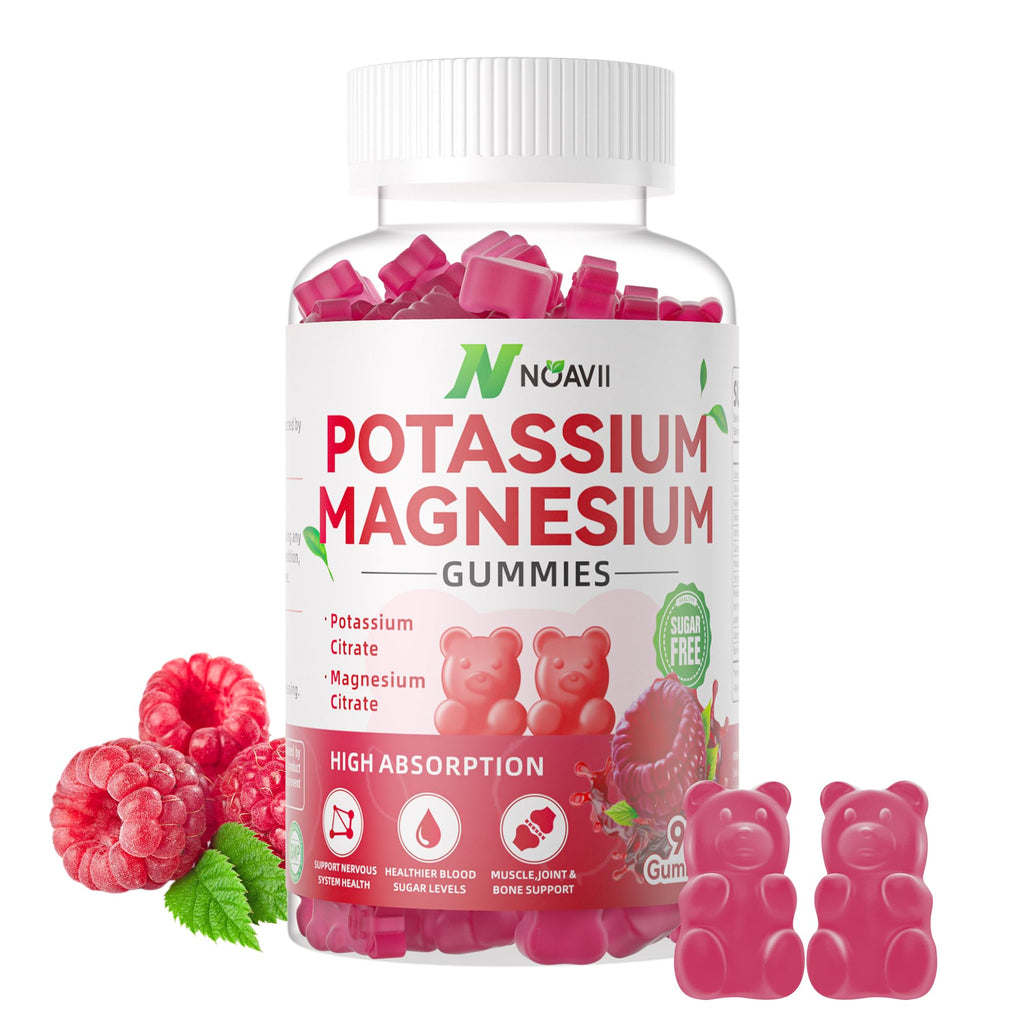 Potassium magnesium gummies for muscle support