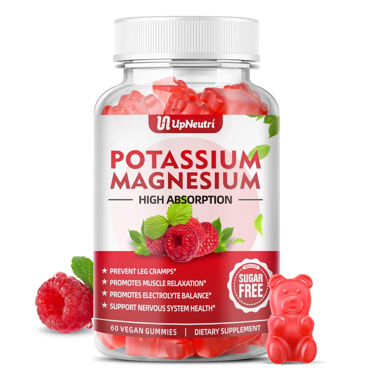 Potassium magnesium gummies for relaxation
