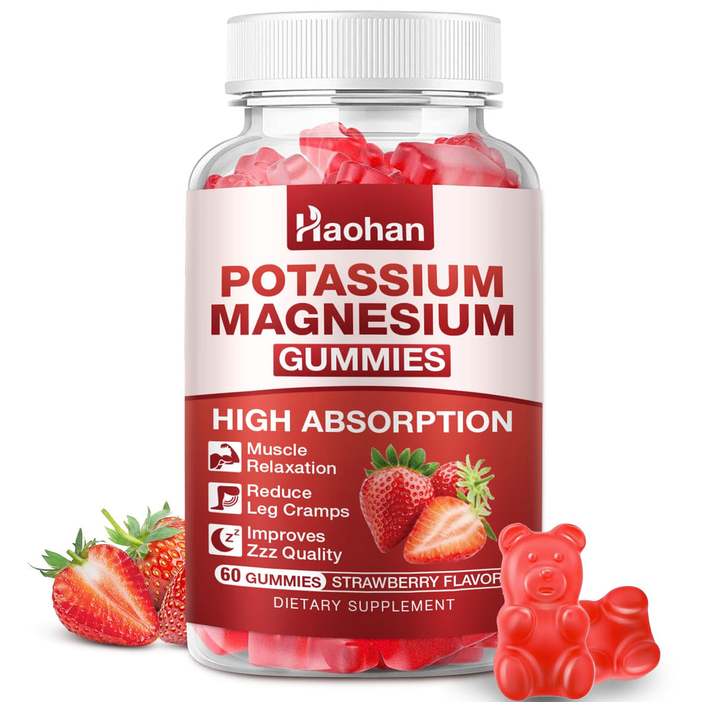 Potassium magnesium gummies for relaxation